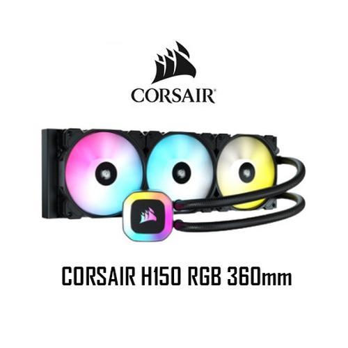 Jual CORSAIR H150 RGB 360mm Liquid CPU Cooler | ARGB AIO Liquid Cooling ...