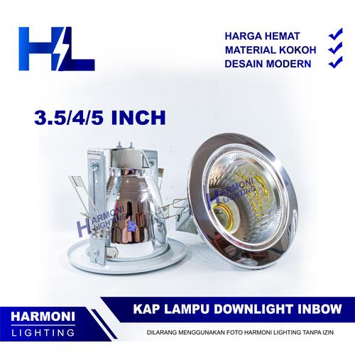 Jual Kap Fitting Lampu E27 Downlight 3.5/4/5 Inch Inbow Plafon Atap ...