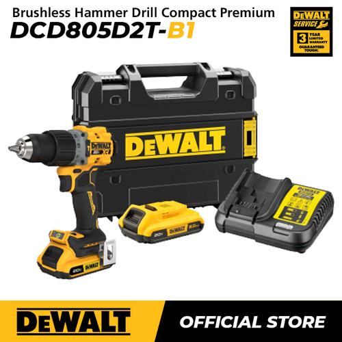 Promo Dewalt Brushless Hammer Drill / Bor Tembok Baterai 20V 2.0Ah ...