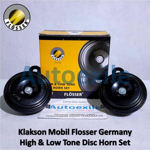 Jual Klakson Flosser Germany High Low Tone Disc Horn Set Bulat Mobil ...