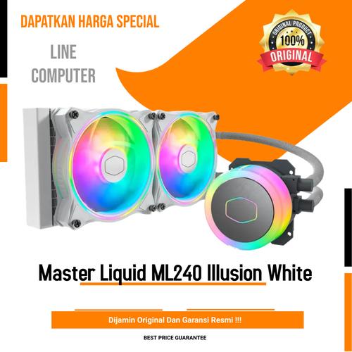 Promo Cooler Master MASTERLIQUID ML240 ILLUSION 240mm White -Liquid ...