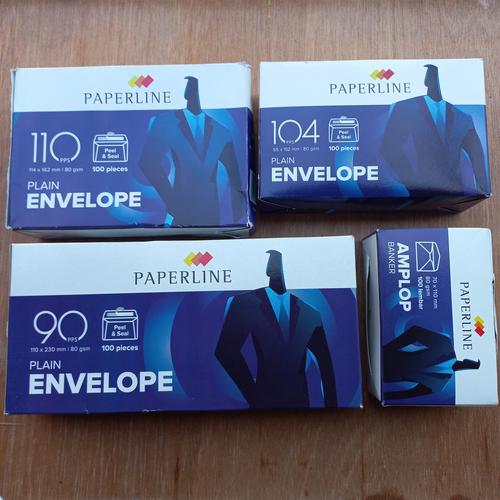 Jual Amplop Paperline lengkap kecil sedang besar 80gsm - 104 PPS - Kota ...