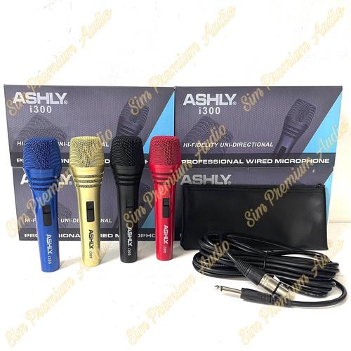 Jual Mic Kabel Ashly i300 Bahan Metal / Microphone Cable i 300 Full ...