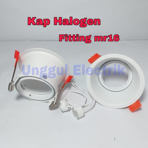 Jual Kap housing halogen fitting mr16 armature rumah lampu adjustable ...