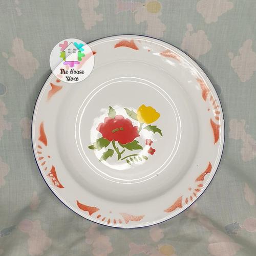 Jual PIRING SENG MOTIF BUNGA / PIRING JADUL 22CM - Jakarta Selatan ...