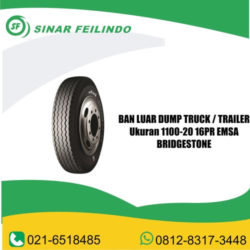Jual BAN LUAR DUMP TRUCK / TRAILER UK 1100-20 16PR EMSA BRIDGESTONE - Jakarta Utara - Sinar ...