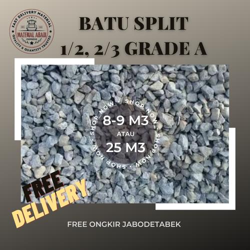 Jual BATU SPLIT COR 1/2, 2/3 Grade A, JABODETABEK/ SEKITAR, VOLUM 9M³ ...