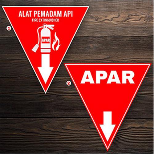 Jual Custom. Segitiga Apar 20x20 cm. Plat Acrylic 2mm - Kota Tangerang ...