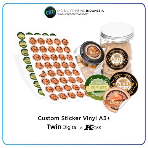 Jual Stiker Label Twindigital x K-Tak Vinyl Kemasan Makanan Special ...
