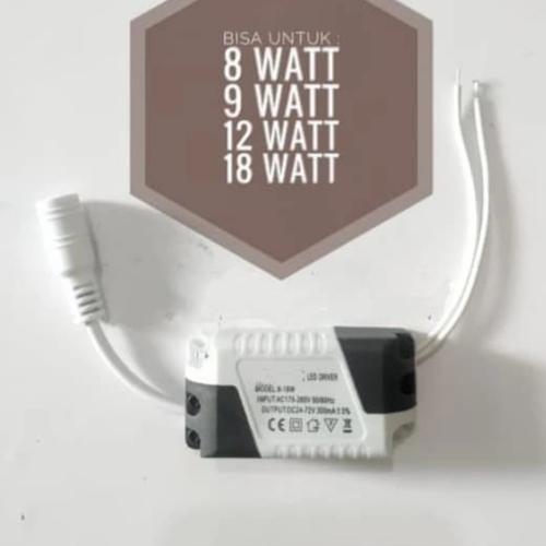 Jual Driver Adaptor 18 w Lampu Downlight Panel Led Trafo 18 wat lampu ...
