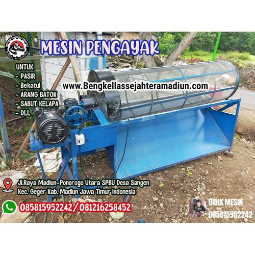 Jual Mesin Pengayak Pasir , Bekatul, Arang Batok DLL Panjang 2 M - Kab ...