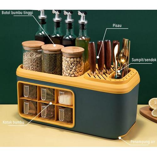 Jual Rakk Rack Laci Boks Kotak Tempat Wadah Simpan Toples Botol Bumbu ...
