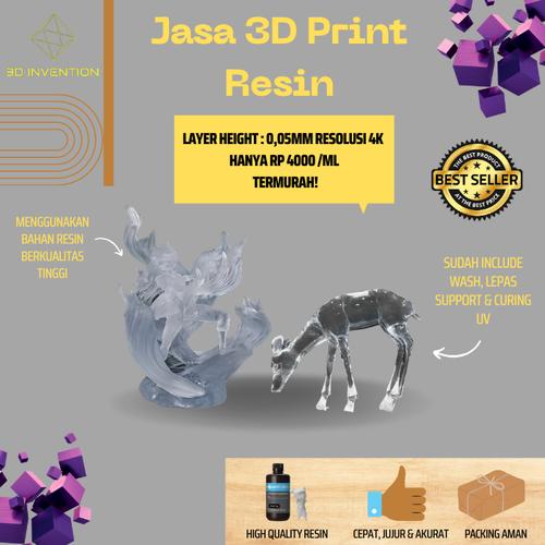Jual Jasa 3D Print SLA Resin 4K Murah Berkualitas - Kab. Bandung - 3D Invention | Tokopedia