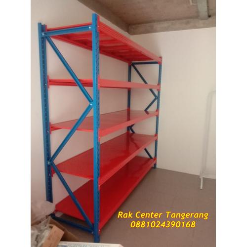 Jual Rak Besi Baja Ukuran 200x60x200cm Load Beban 250 Kg/Level ...