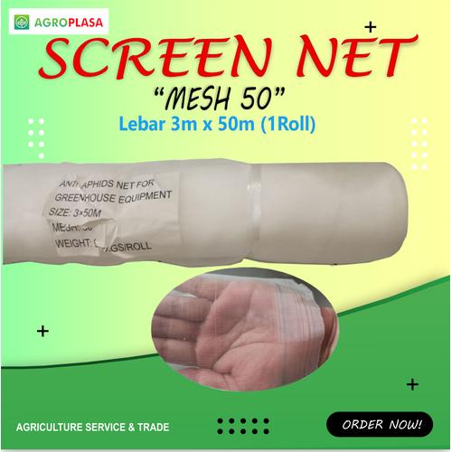 Jual Screen Net Mesh 50 Lebar 3m insect net - Kota Bogor - AGROPLASA ...