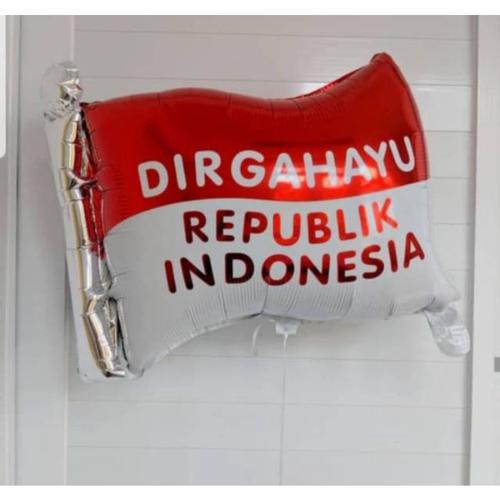 Jual Balon Foil Bendera merah putih / Balon Foil DIRGAHAYU RI - Kota ...