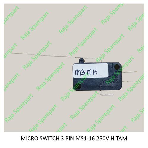 Jual MICRO SWITCH 3 PIN MS1-16 250V HITAM - Kota Madiun - Raja ...