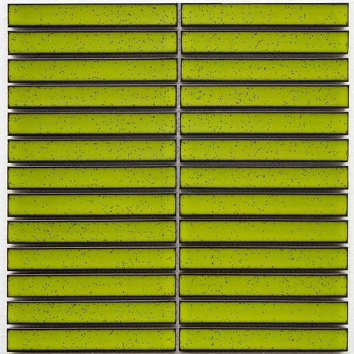 Jual Mosaic Venus Pottery Striped Green Kiwi - Backsplash Tile ...