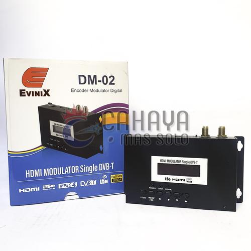 Jual Modulator Digital HD Evinix DM-02 Single Agile RF HDMI DVBT DM 02 ...