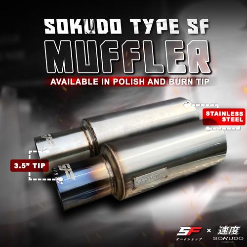 Jual Sokudo Type SF Muffler Universal Jazz City Freed Brio Yaris Vios Mazda - Polished - Jakarta ...