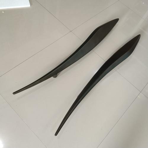 Jual Handle Pintu Rumah Kuningan Motif Blarak Polos Hitam Doff 60 cm 2 ...
