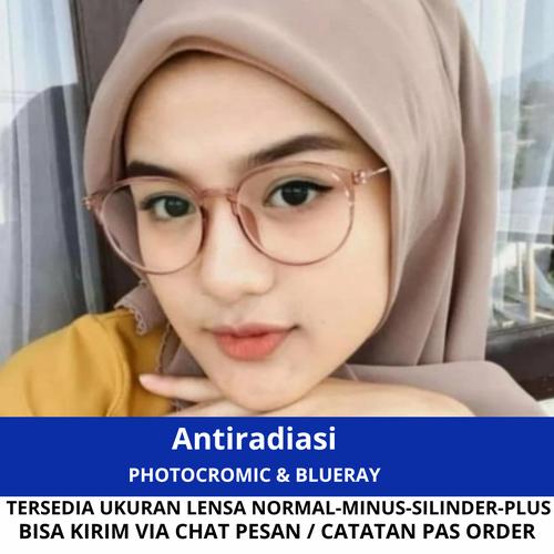Promo Kacamata lentur wanita bluecromic anti radiasi free lensa minus ...