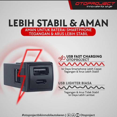Jual Otoproject USB Fast Charging OBD Mobil New Toyota RAIZE/Corolla ...