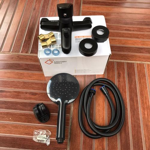 Jual MUYA KRAN BATHTUP HITAM XL-1008H // MIXER SET HAND SHOWER PANAS ...