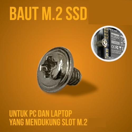 Jual Baut SSD M.2 SATA NVMe Skrup Sekrup Screw Mur SSD M2 nvme ...
