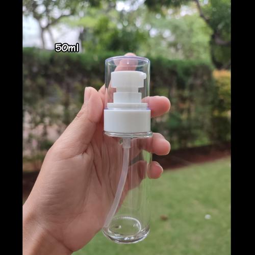 Jual Botol Pump Kaca Bening 50ml Refill Botol Parfum Minyak Wangi ...