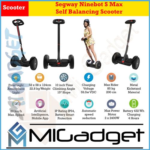 Jual Segway Ninebot S Max Self Balancing Scooter - Kota Malang ...
