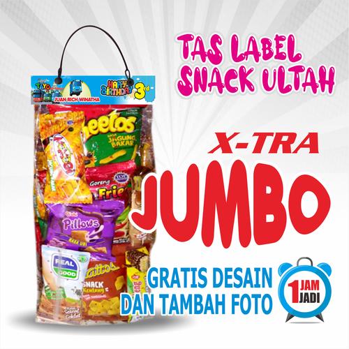 Jual PREMIUM Tas Label Ultah Jajan Snack Plastik Ulang Tahun Tali ...