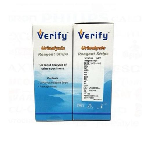 Jual Verify Urinalysis Reagent Strips Isi 100 Strip (10 Parameter/10PE ...