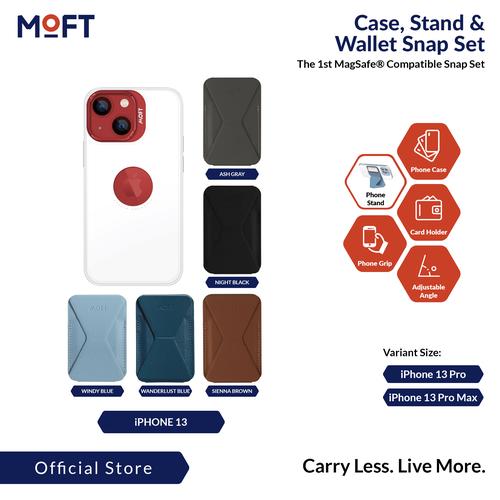 Promo MOFT iPhone 13 Pro Max Magsafe Case & Snap On Phone Stand Wallet ...