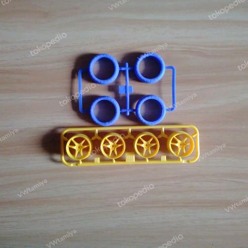 Jual Velg Large V Spoke Narrow (Yellow) + Ban Hard Arched (Blue ...