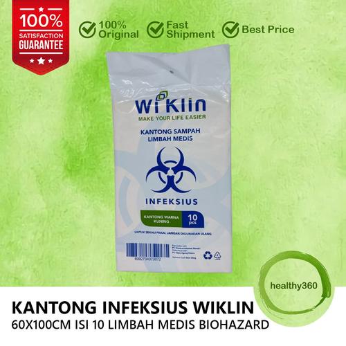 Promo Kantong Sampah Infeksius WiKlin 60x100cm isi 10 Limbah Medis ...