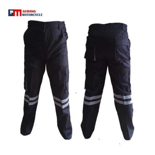 Jual Celana Safety Pria Keren Hitam kombinasi Abu - S - Kab. Cilacap ...