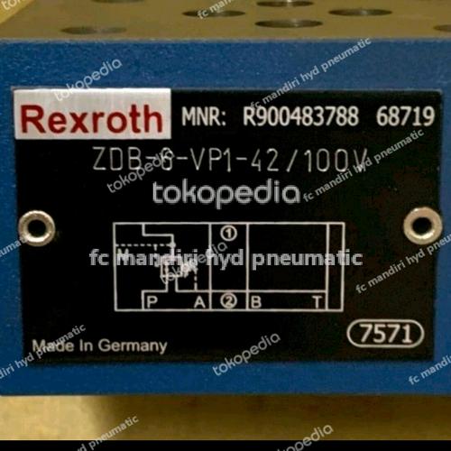 Jual Pressure relief Valve rexroth ZDB 6 VP1-42/100v - Jakarta Barat - Fc mandiri hyd pneumatic ...
