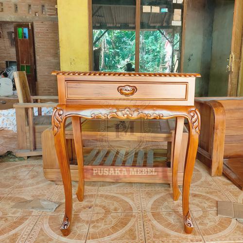 Jual meja hias ruang tamu ukiran kayu jati, meja Konsul ukir kayu jati ...