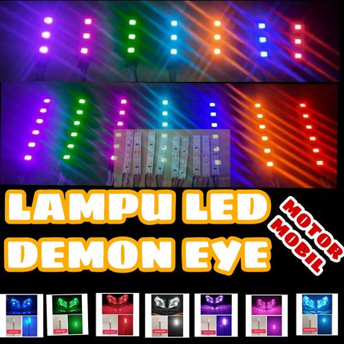 Jual LAMPU LED DEMON EYE DEVIL EYE 12V DEVIL EYES 3 TITIK UNIVERSAL ...