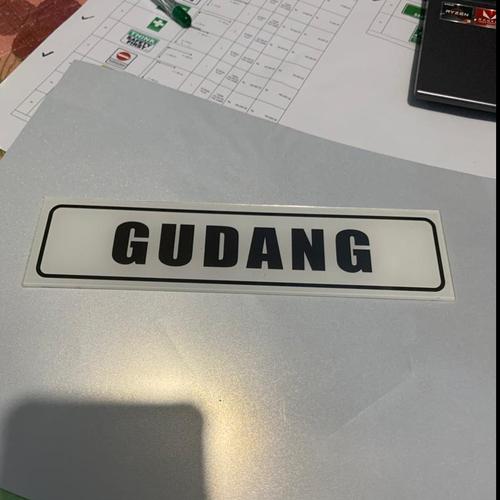 Jual SIGN NAMA RUANGAN AKRILIK 2MM 5CM X 20CM - GUDANG, 5CM X 20CM ...