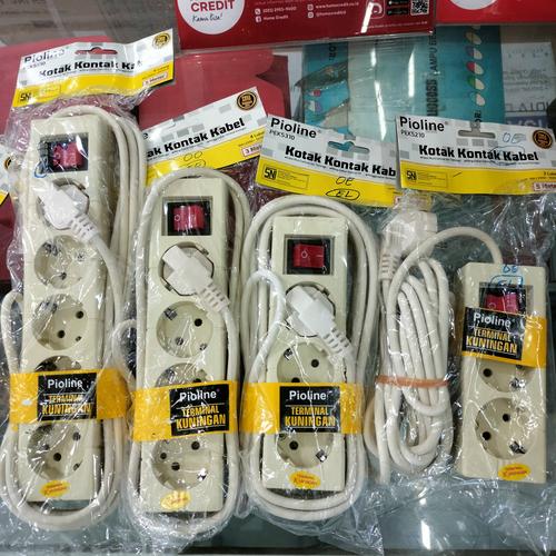 Jual PIOLINE KOTAK KONTAK KABEL KUNINGAN 5 METER / 3 METER 10A | 250V ...
