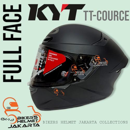 Jual KYT HELM TT COURSE PLAIN MATT BLACK FULL FACE LIMITED 2020 - XL ...