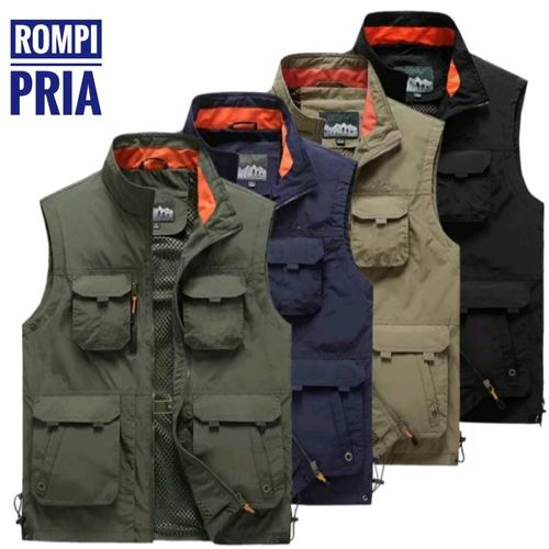 Jual rompi wartawan /rompi terbaru / rompi elegan / rompi anti angin ...