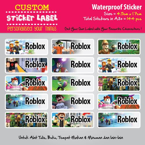 Jual Stiker label nama waterproof - Roblox - Kota Bandar Lampung ...