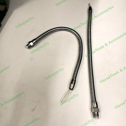 Jual Stainless Steel Flexible Coolant Hose Pipe ¼"*500mm Selang Minyak ...