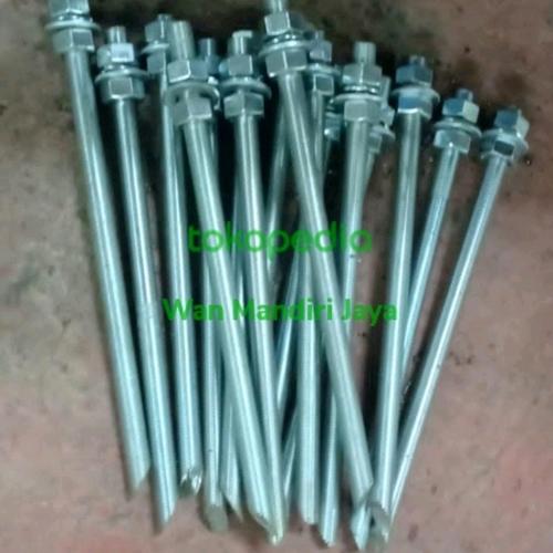 Jual anchor bolt beton besi Galvanis m8 x 200 mm - Jakarta Pusat - Wan ...