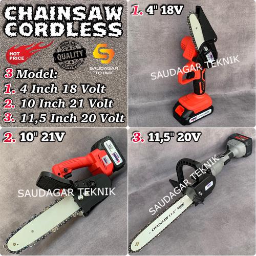 Jual Chainsaw Cordless Mini Chain Saw Adaptor Cordless Adapter Chainsaw ...