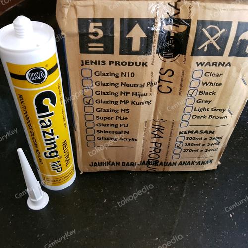 Jual Lem Kaca Silicone Sealent IKA MP Netral Glazing - Black - Jakarta ...