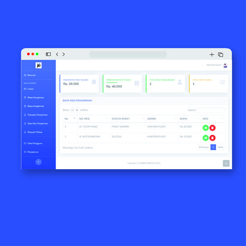 Jual DVD Sourcecode Aplikasi Kurir bisa di lacak dan cetak Resi - Kab ...